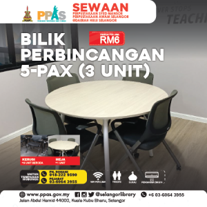 Sewaan Fasiliti @ PPAS Daerah - Perbadanan Perpustakaan Awam Selangor